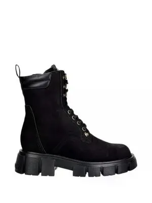 Moschino Lace-up Chunky-sole Boots - Black
