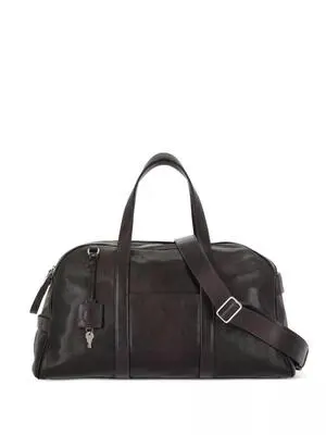 Orciani Medium Off Duty Lagoon Leather Holdall