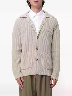 BROOKSFIELD Knitted Wool Cardigan - Neutrals