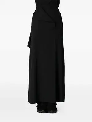 Yohji Yamamoto Ruffled Asymmetric-waist Skirt