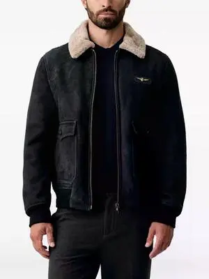 AERONAUTICA MILITARE Shearling-collar Flight Jacket