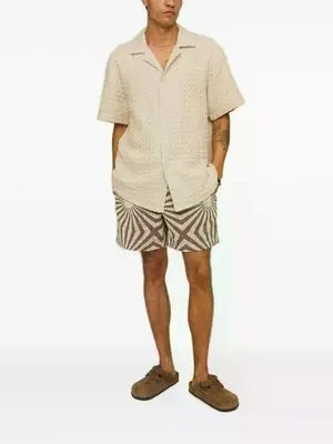OAS Company Cuba Waffle-weave Shirt