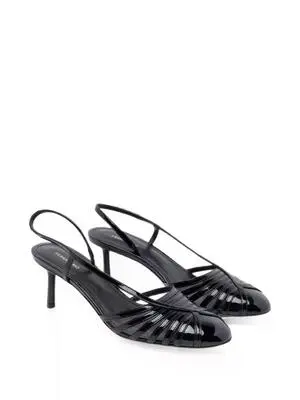 FERRAGAMO Strappy Patent-finish Pumps