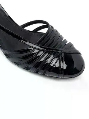 FERRAGAMO Strappy Patent-finish Pumps