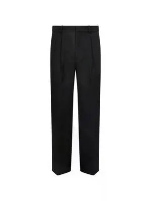 Simkhai Julian Pleated Tailored Trousers - Black