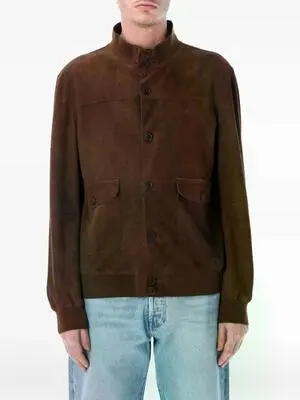 SWD BY S.W.O.R.D. Perforated Suede Jacket