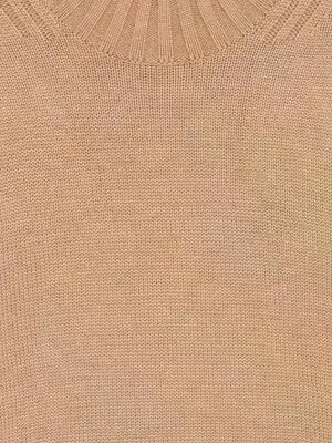 BALLANTYNE Ribbed-knit Mock-neck Sweater