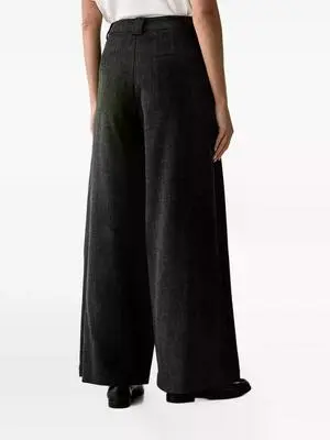 ELEH Pleated High-waist Palazzo Pants