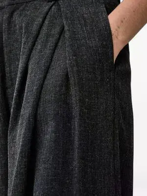 ELEH Pleated High-waist Palazzo Pants