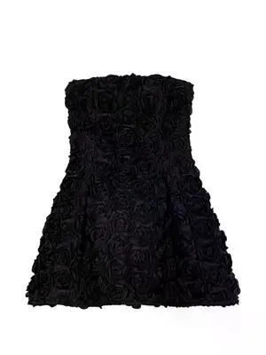Maje Floral-appliqué Strapless Mini Dress