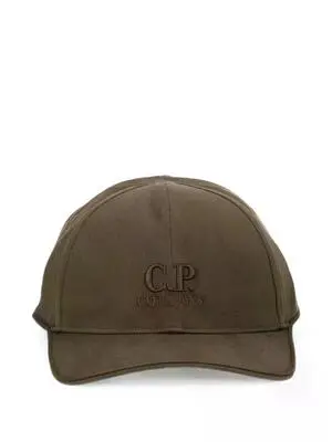 C.P. COMPANY Logo-embroidered Baseball Cap - Green
