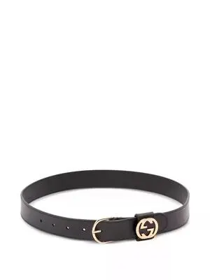 Gucci Round-buckle Leather Belt