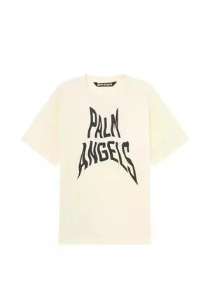 Palm Angels Palm Distorted T-shirt - Neutrals