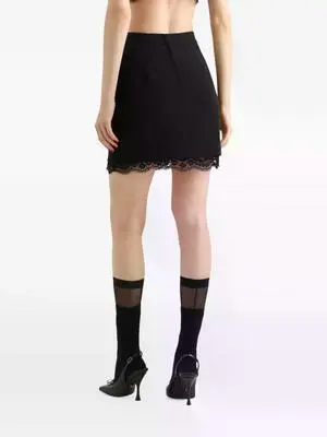Dolce & Gabbana Double-crêpe-wool Skirt