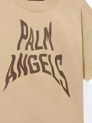 Palm Angels Palm Distorted T-shirt - Neutrals