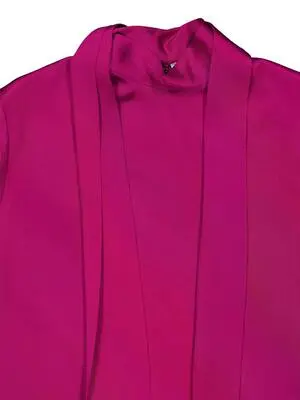 Stella McCartney Tie-back High-neck Satin Top