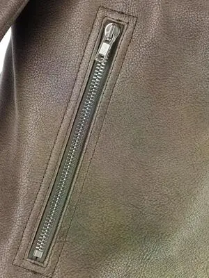 Rick Owens Asymmetric Leather Jacket