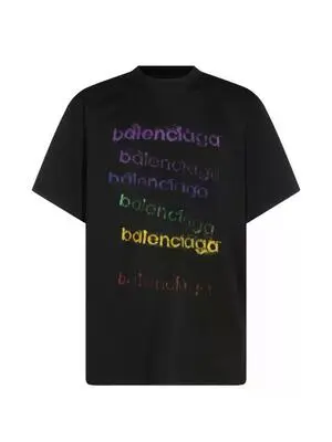 Balenciaga Logo-print Dropped-shoulder T-shirt