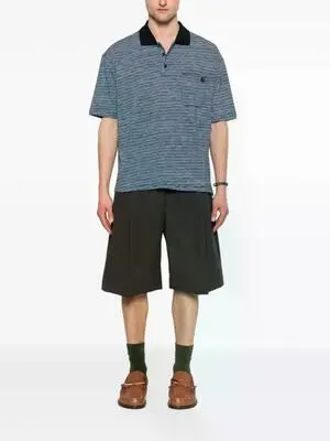 Etro Striped-knit Polo Shirt