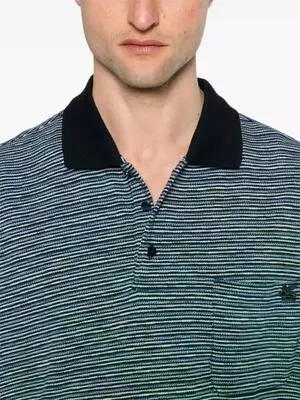 Etro Striped-knit Polo Shirt
