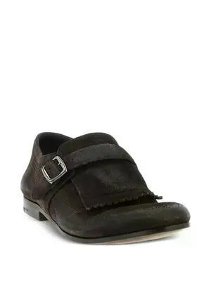Church's Shanghai Laser Fringe-detail Monk-strap Loafers - Brown