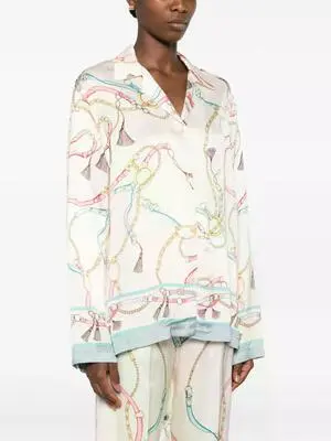 FORTE_FORTE Chain-print Shirt