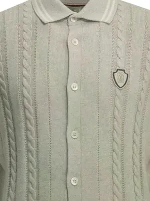 Brunello Cucinelli Cotton Cable-knit Shirt With Logo