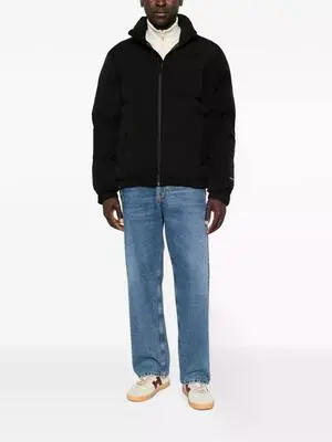Sandro Padded Stand-up Collar Jacket - Black