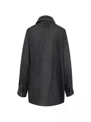 R13 Polka-dot Shawl-lapel Shirt