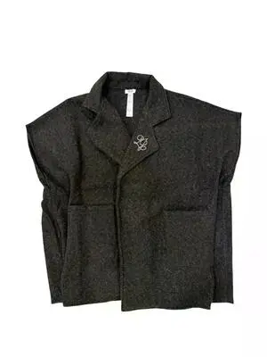 Liu Jo Logo-brooch Cap-sleeve Jacket