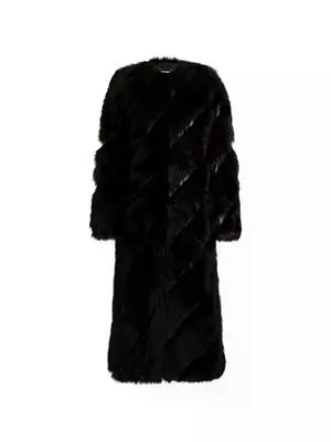 Dolce & Gabbana Shearling Coat - Black