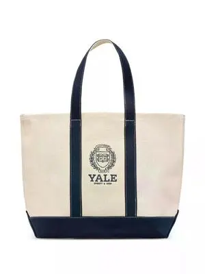 Sporty & Rich Yale Logo-print Tote Bag - Neutrals