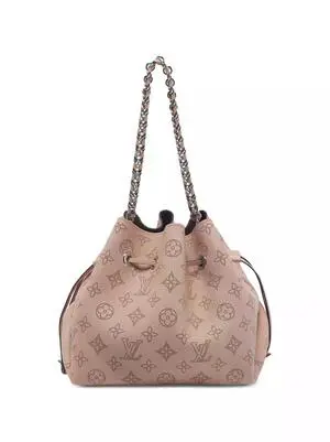 LOUIS VUITTON Bella Jasmin Monogram Mahina Bucket Bag - Pink