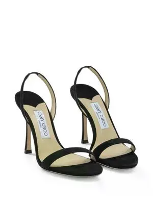JIMMY CHOO Jenn 100 Suede Sandals