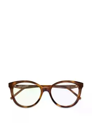 Saint Laurent Tortoiseshell-effect Cat-eye Glasses - Brown