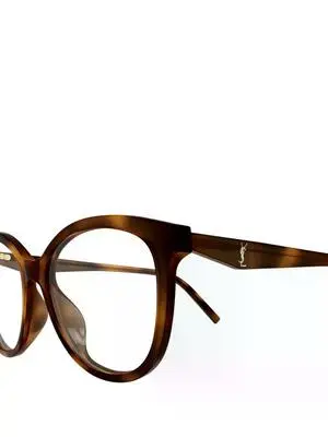 Saint Laurent Tortoiseshell-effect Cat-eye Glasses