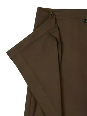 STUDIO TOMBOY Unbalanced Wrap-style Midi Skirt
