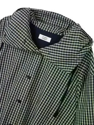 STUDIO TOMBOY Gingham-check Hooded Shirt Jacket