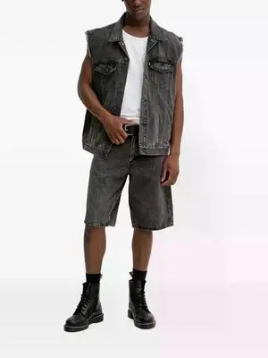 LEVI'S Frayed-edge Denim Vest