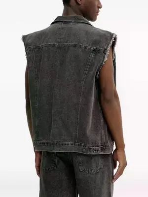 LEVI'S Frayed-edge Denim Vest