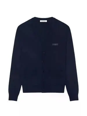 Givenchy Couture Seam Logo-patch V-neck Cardigan