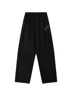 WILLY CHAVARRIA Ruff Rider Logo-embroidered Track Pants - Black