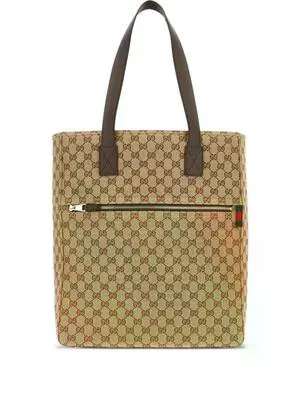 Gucci Medium Gg Canvas Monogram Tote Bag
