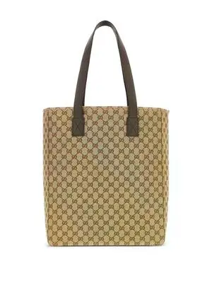 Gucci Medium Gg Canvas Monogram Tote Bag