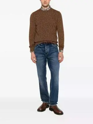 FILIPPO DE LAURENTIIS Mélange-knit Sweater - Brown