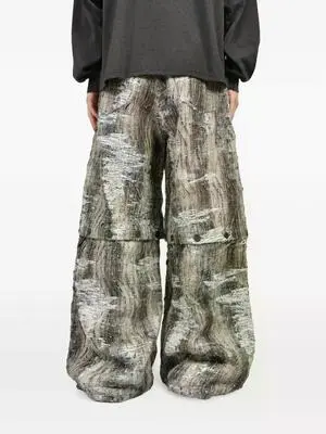 TAAKK Abstract-pattern Jacquard Jeans