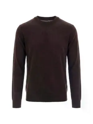 PAOLO PECORA Crew-neck Knitted Sweater - Brown