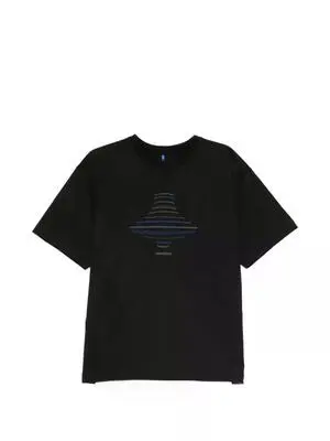 ADER ERROR Logo Embroidered T-shirt - Black