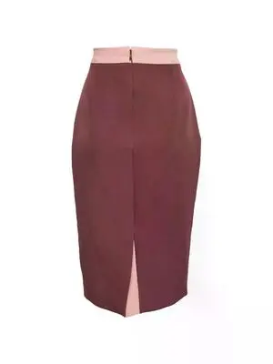 ROKSANDA Stretch-crepe Pencil Skirt - Red