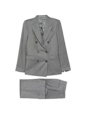 Tagliatore Double-breasted Wide-leg Suit